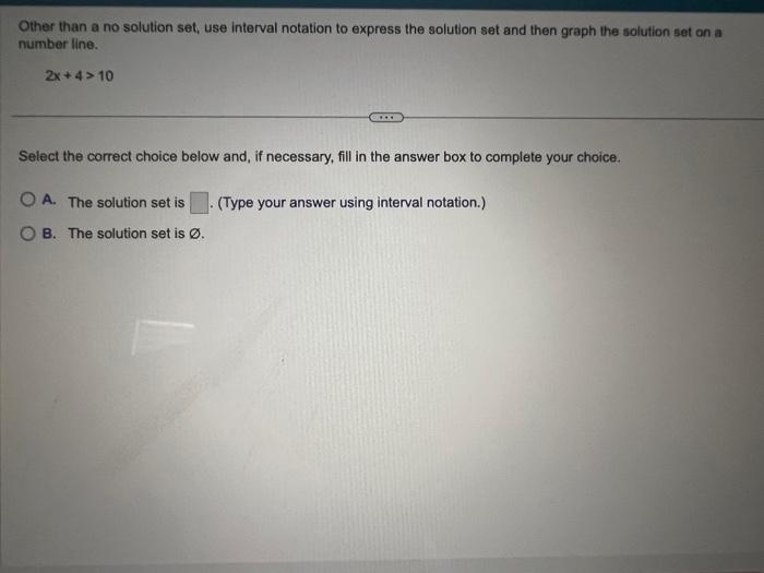 Solved Express The Interval In Set Builder Notation And