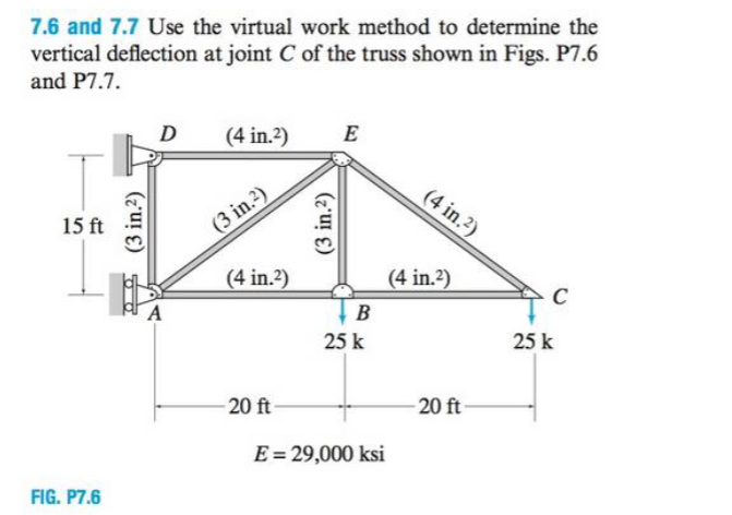 Solved 7.6 ﻿and 7.7 ﻿Use the virtual work method to | Chegg.com