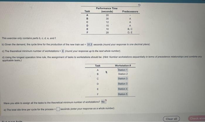 Solved This exarcise only contains parts b,c,d,θ, and f. b) | Chegg.com