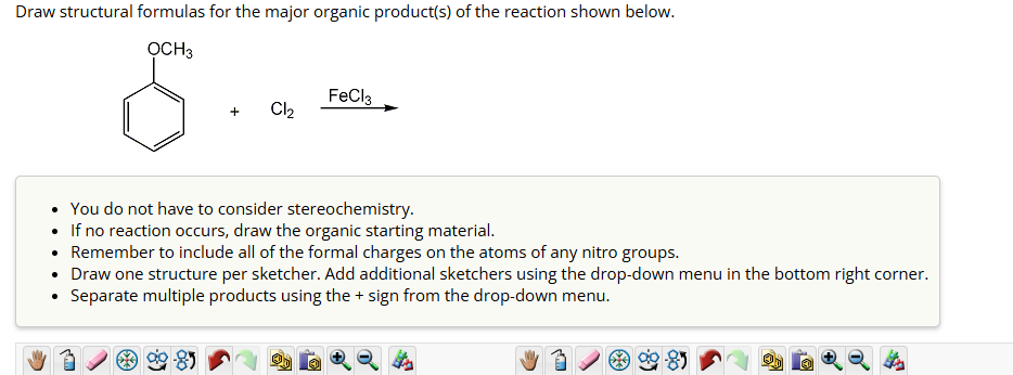 [Solved]: Draw structural formulas for the major organic pr