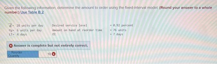 Solved Given the following information, determine the amount | Chegg.com