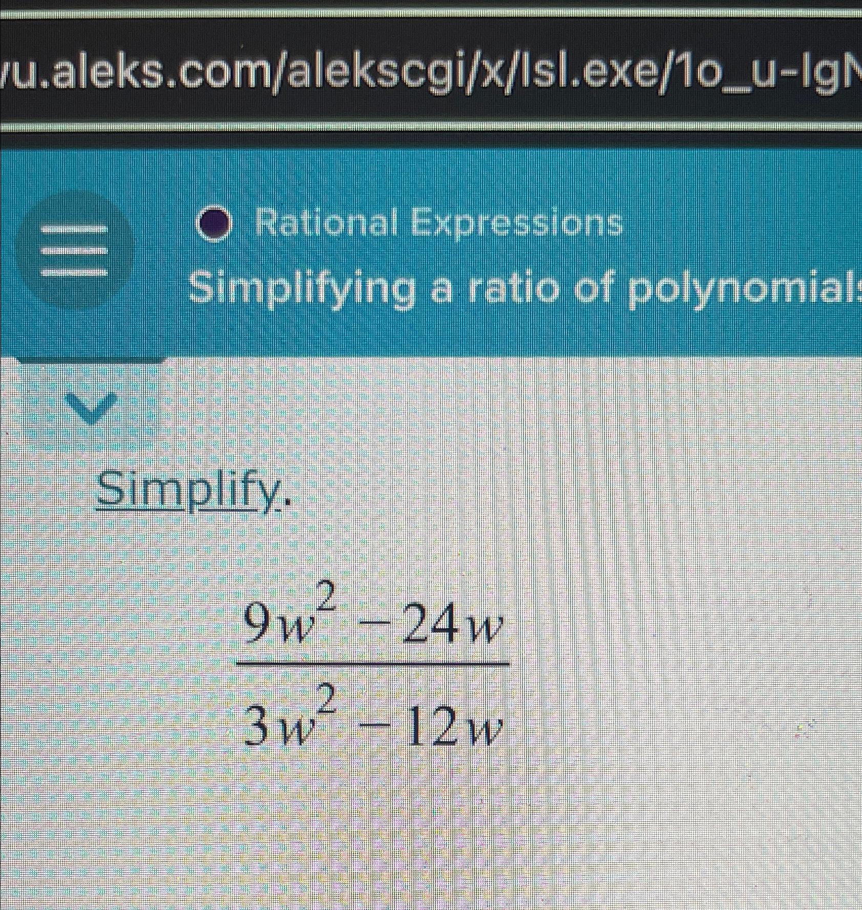 Solved u.aleks.com/alekscgi/x/|sl.exe/10_u-|g|Rational | Chegg.com