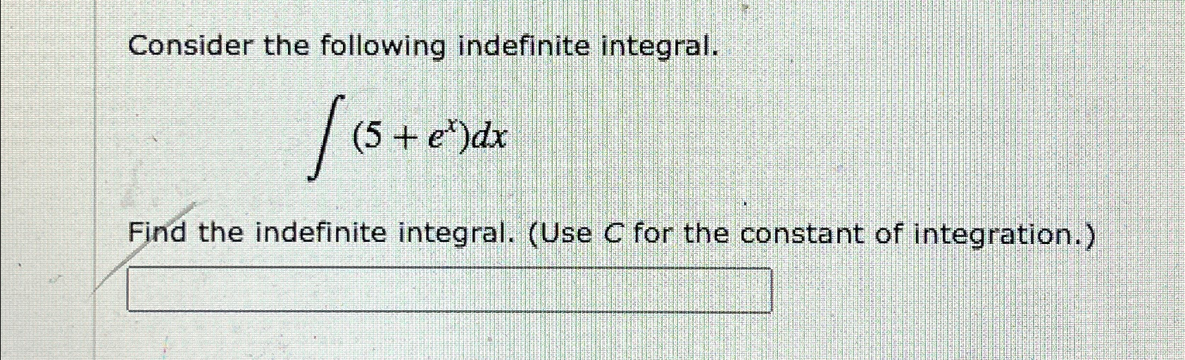 Solved Consider the following indefinite | Chegg.com