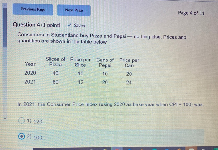 Solved Previous Page Next Page Page 4 of 11 Question 4 (1 | Chegg.com