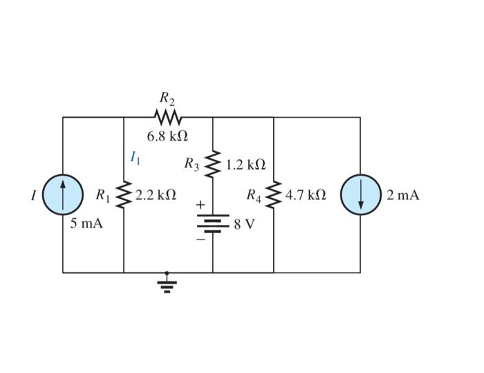 Solved Find the current İ1 through the resistor R1 = 2.2kΩ | Chegg.com