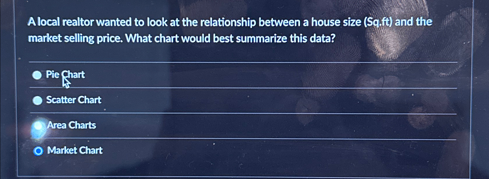Solved A local realtor wanted to look at the relationship | Chegg.com
