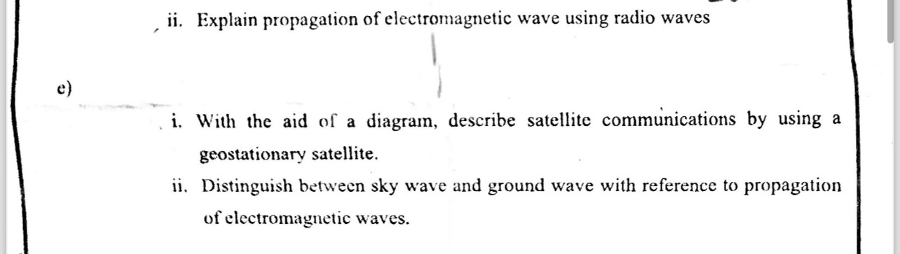 Solved ii. ﻿Explain propagation of electromagnetic wave | Chegg.com