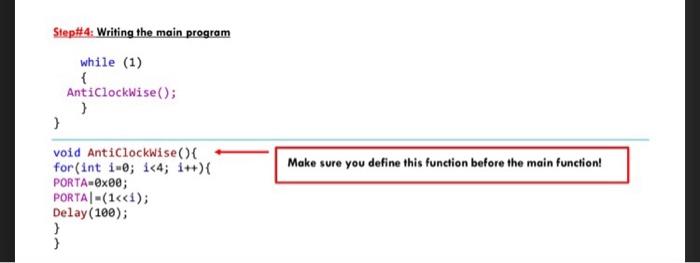 using atmel studio 7, we need to change the code | Chegg.com