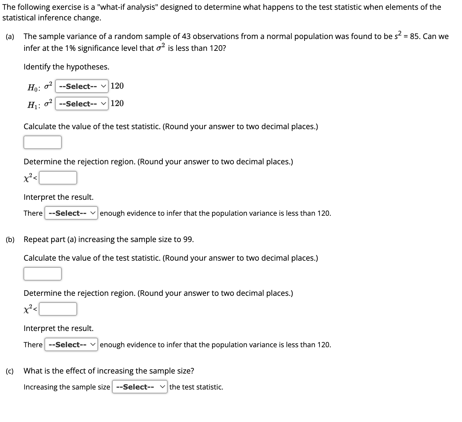 Solved The following exercise is a "what-if analysis" | Chegg.com