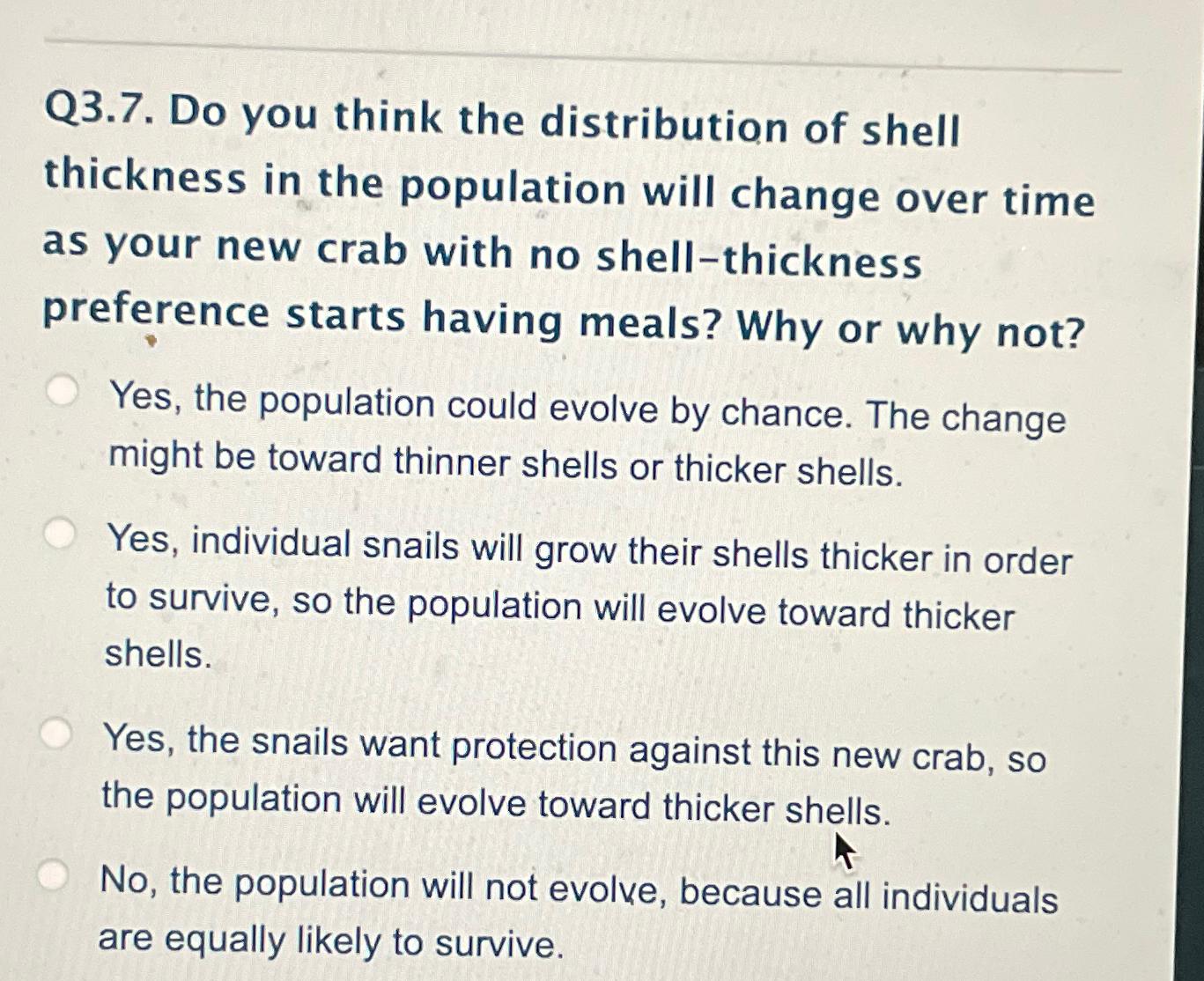 Solved Q3.7. ﻿Do you think the distribution of shell | Chegg.com