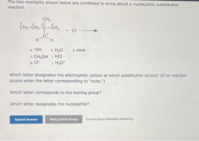 [Solved]: The two reactants shown below are combined to brin