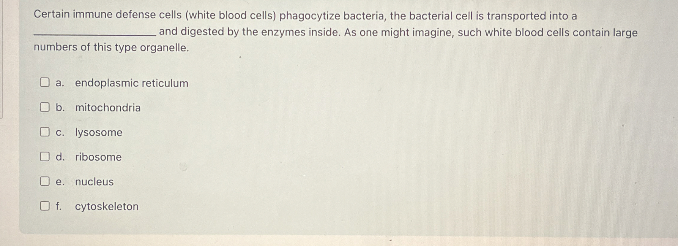 Solved Certain immune defense cells (white blood cells) | Chegg.com