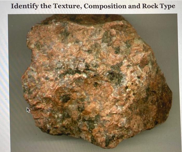 Solved Texture COMPOSITI ON Felsic? Main Environment Rock | Chegg.com