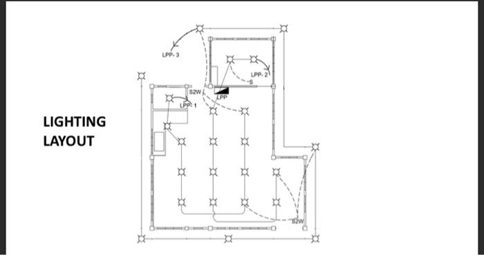Solved UR LIGHTING LAYOUT LPPS POWER LAYOUT UPP4 LEGEND & | Chegg.com