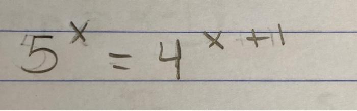 Solved 5x=4x+1 | Chegg.com