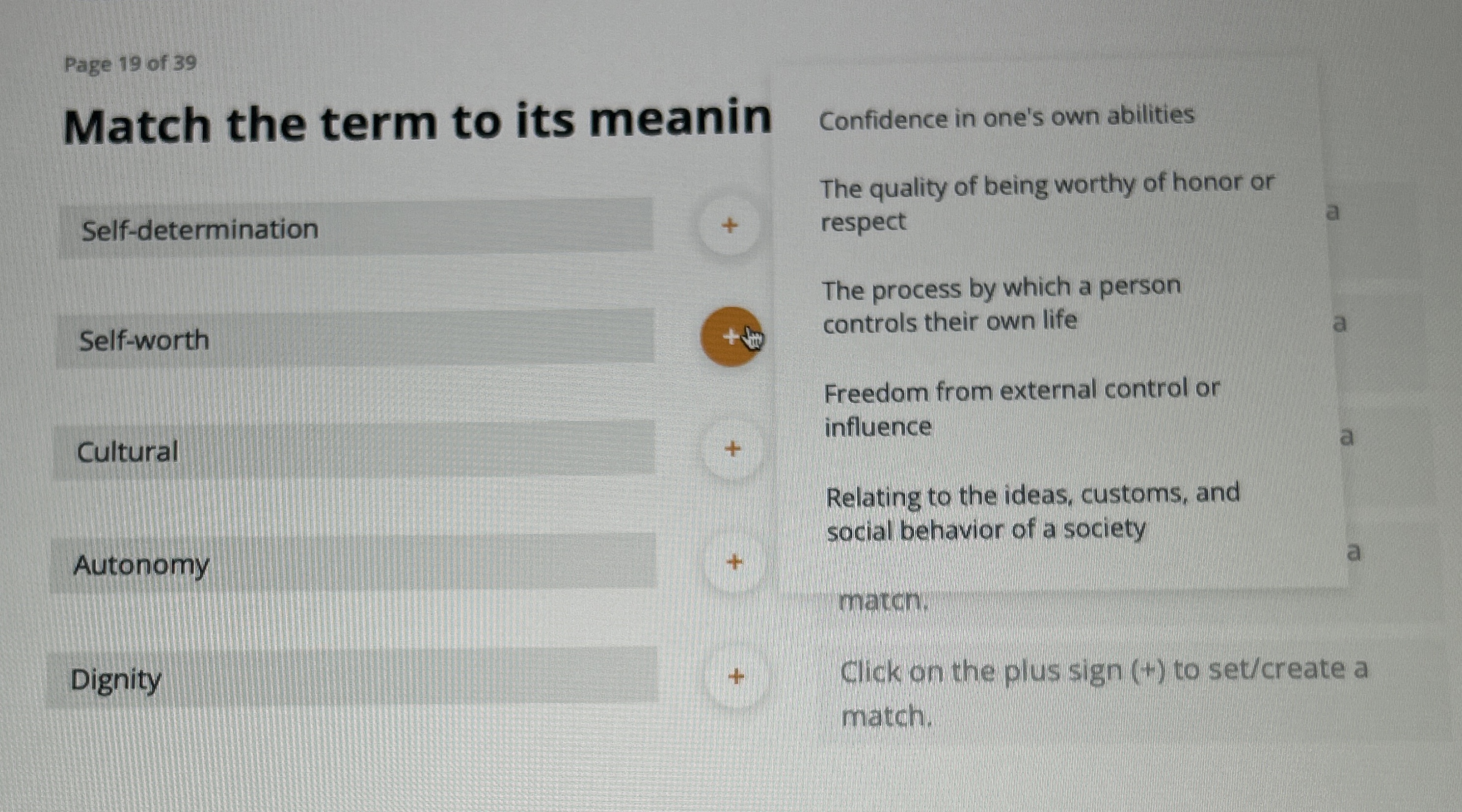 Solved Match the term to its | Chegg.com