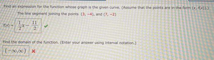 Solved Find an expression for the function whose graph is | Chegg.com
