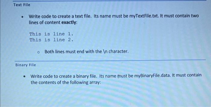 Solved Write a program to give you practice at creating text | Chegg.com