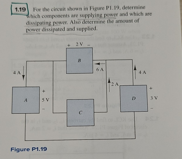 Solved 1.19For the circuit shown in Figure P1.19, ﻿determine | Chegg.com