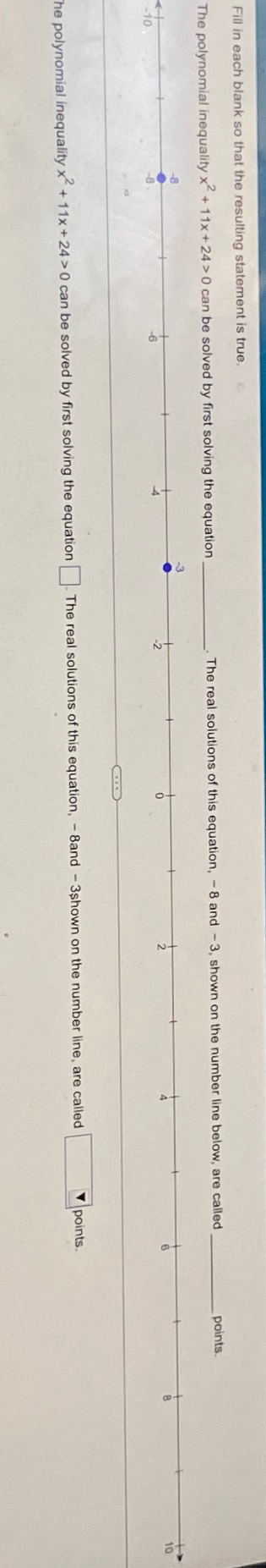 Solved Fill in each blank so that the resulting statement is | Chegg.com