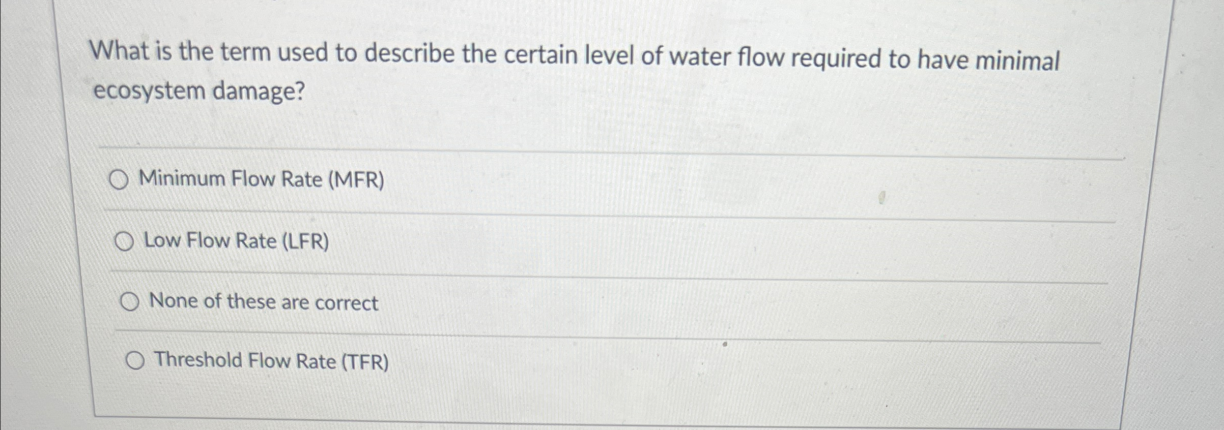 Solved What is the term used to describe the certain level | Chegg.com