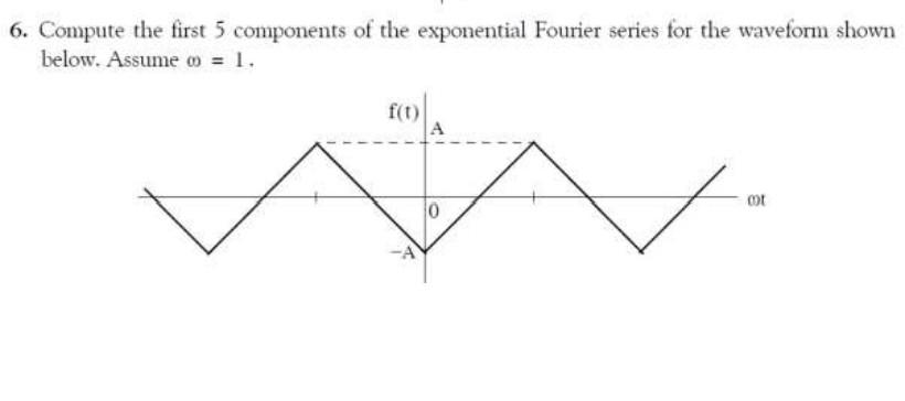 Solved 6. Compute the first 5 components of the exponential | Chegg.com