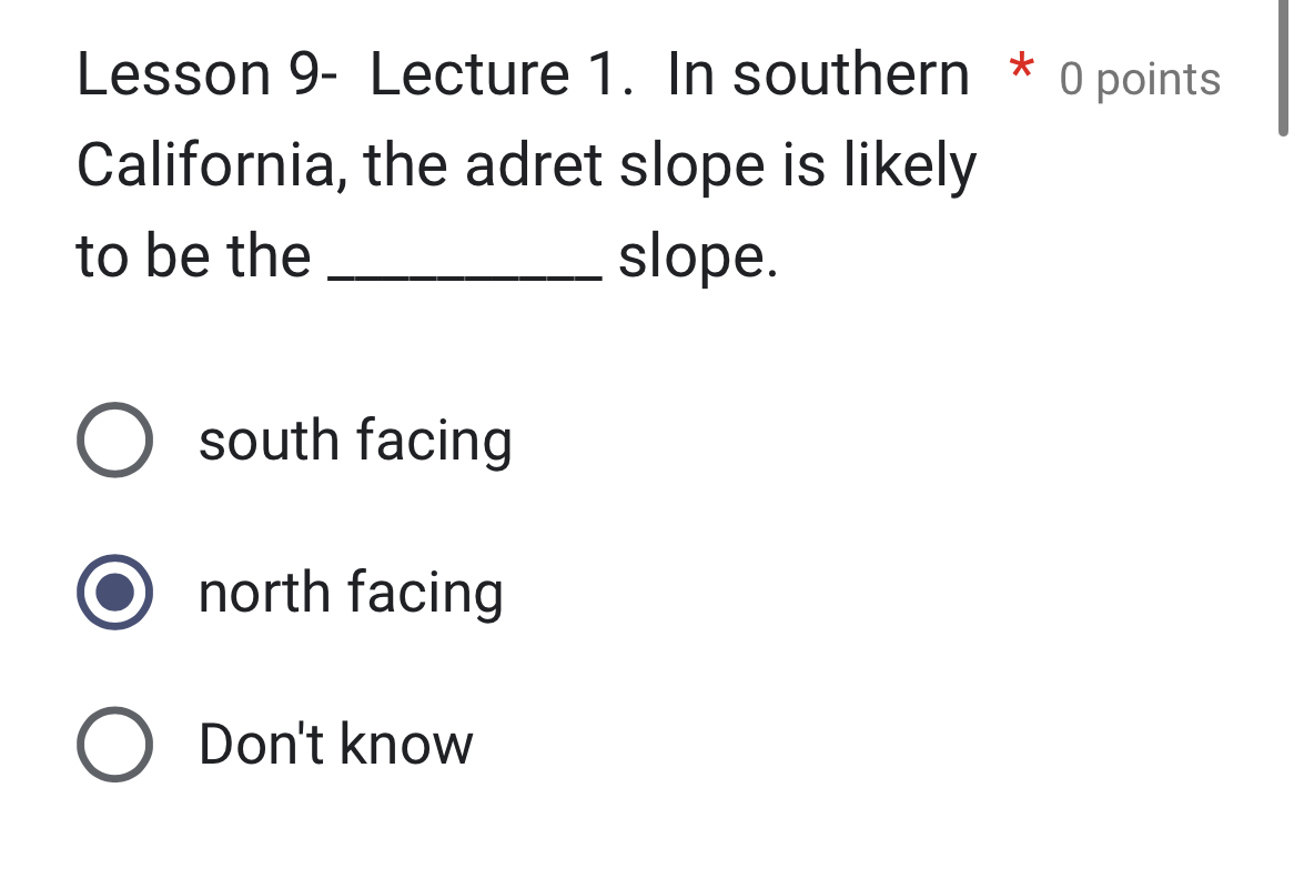 Solved Lesson 9- ﻿Lecture 1. ﻿In southern0 | Chegg.com
