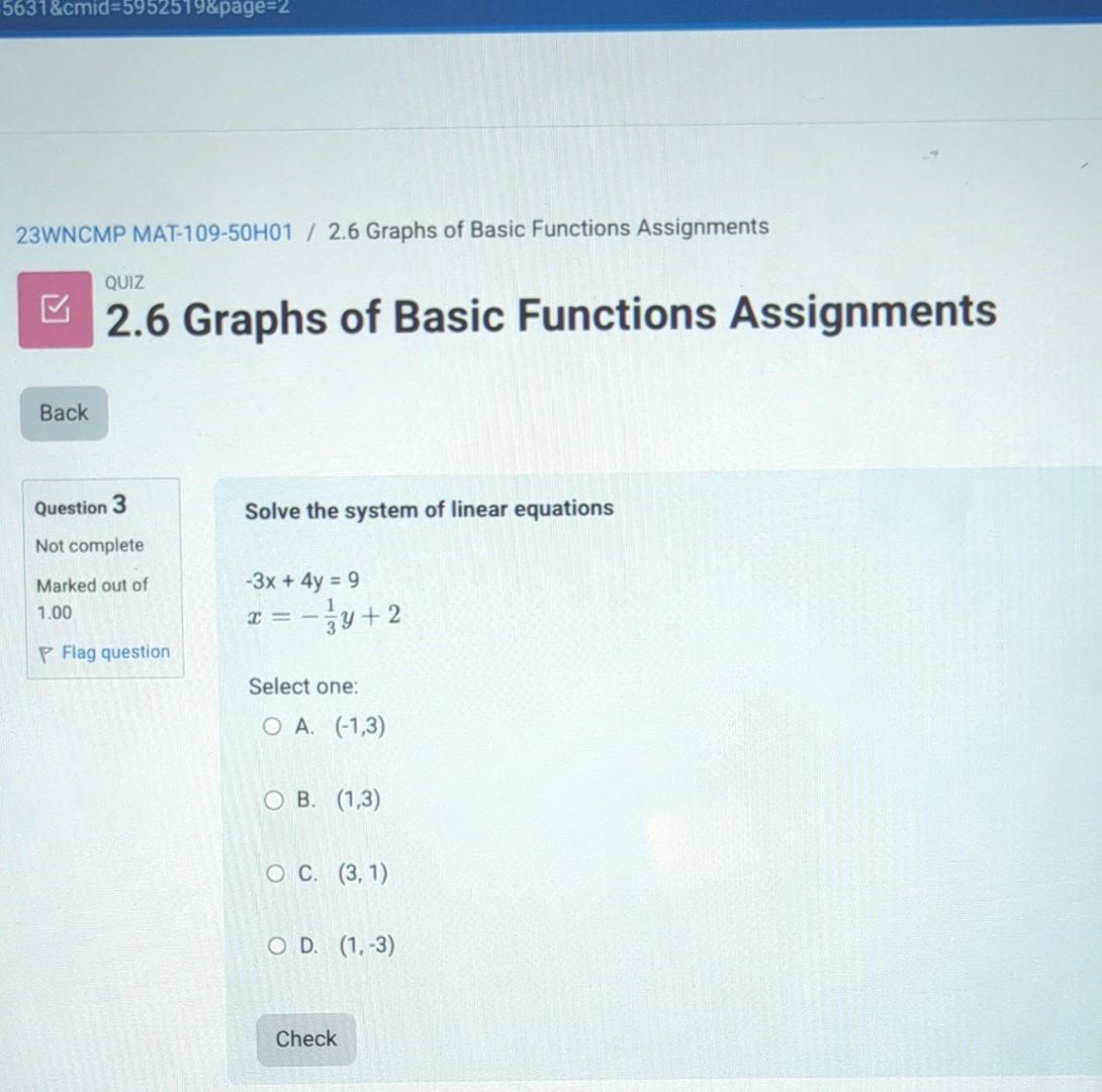 Solved 2.6 Graphs of Basic Functions Assignments Question 3 | Chegg.com