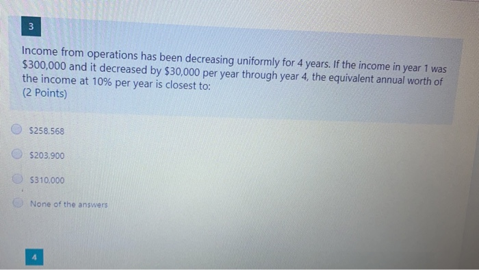 Solved 3 Income from operations has been decreasing | Chegg.com