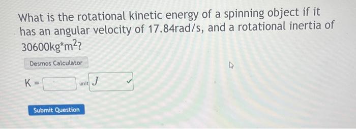 Solved What is the rotational kinetic energy of a spinning | Chegg.com