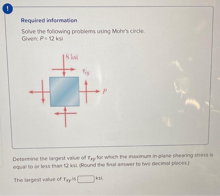 Solved Required information Solve the following problems | Chegg.com