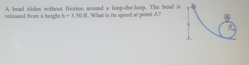 Solved A bead slides without friction around a | Chegg.com