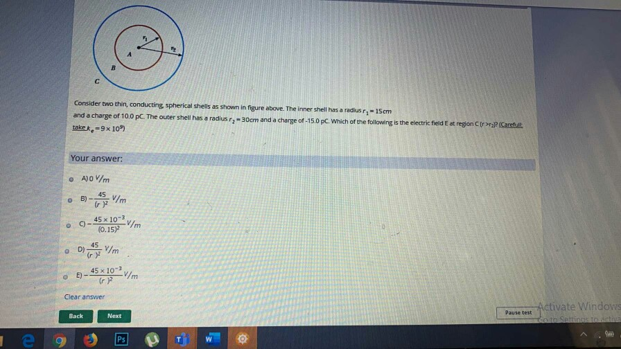 Solved С Consider two thin, conducting spherical shells as | Chegg.com