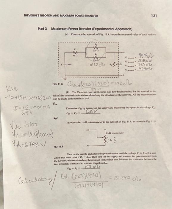 Solved Part 3 Maximum Power Iranster (Experimental Approach) | Chegg.com