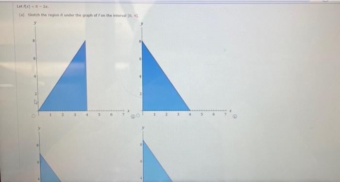 Solved Letx) - 2x (a) sketch the region under the graph off | Chegg.com