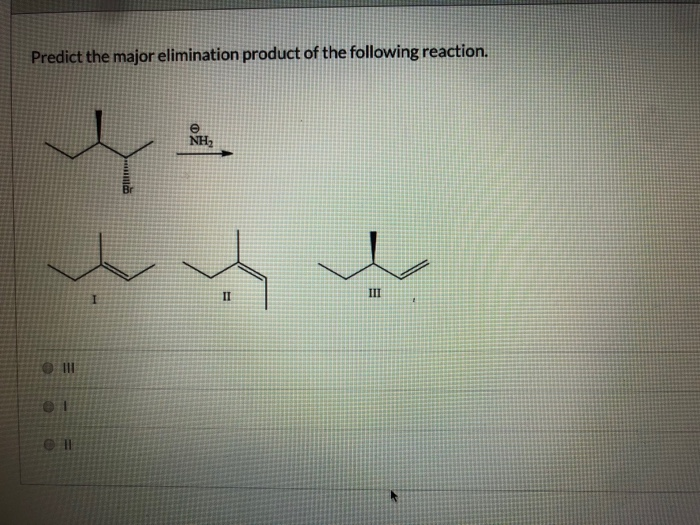 Solved Predict the major elimination product of the | Chegg.com