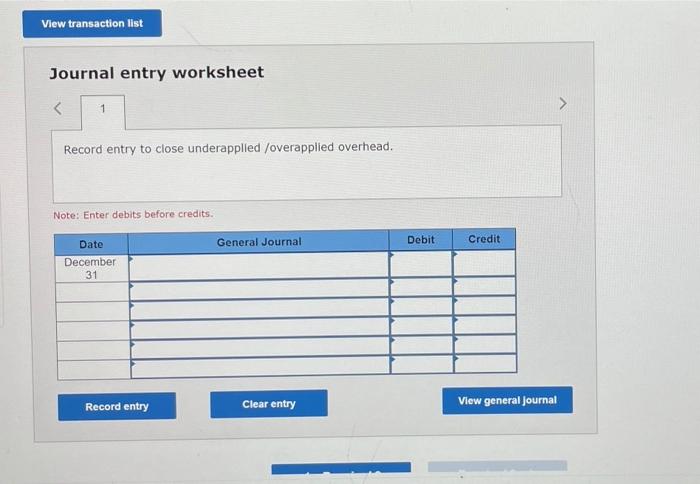 Solved Exercise 2-27 (Algo) Computing applied overhead and | Chegg.com