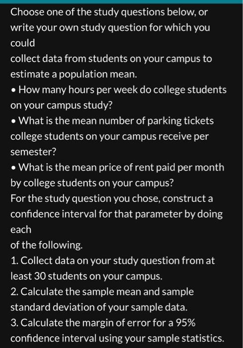 Solved Choose one of the study questions below, or write | Chegg.com