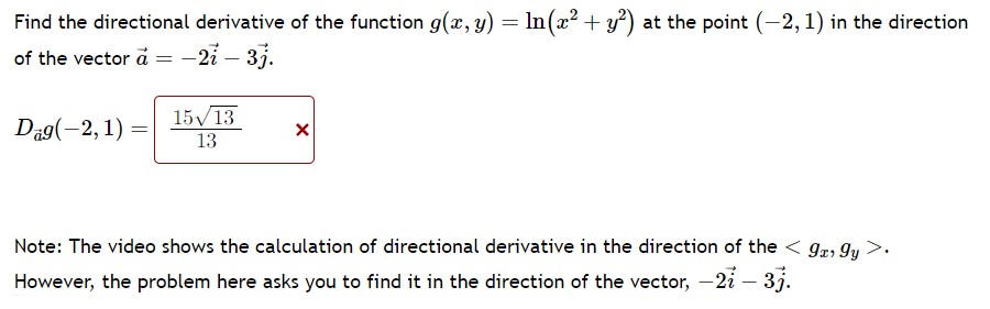 Solved Note: The video shows the calculation of ﻿directional | Chegg.com
