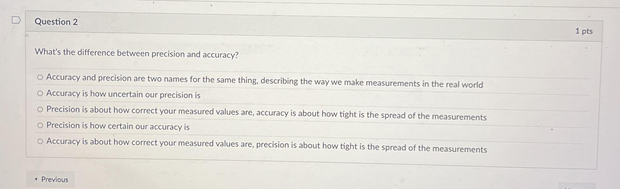 Solved Question 2What's the difference between precision and | Chegg.com