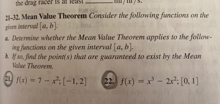 Solved Practice Exercises 1418. Rolle's Theorem Determine | Chegg.com