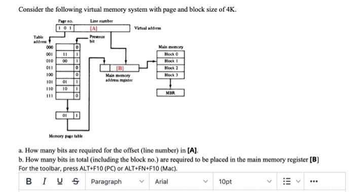 Solved Consider the following virtual memory system with | Chegg.com