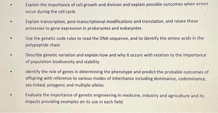 Solved Section 2: Heredity and genetic technology This | Chegg.com