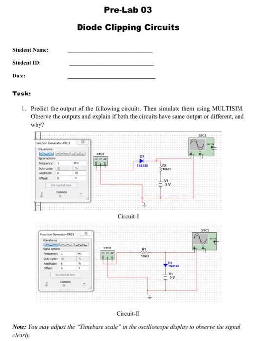 Solved 1. Predict the output of the following circuits. Then | Chegg.com