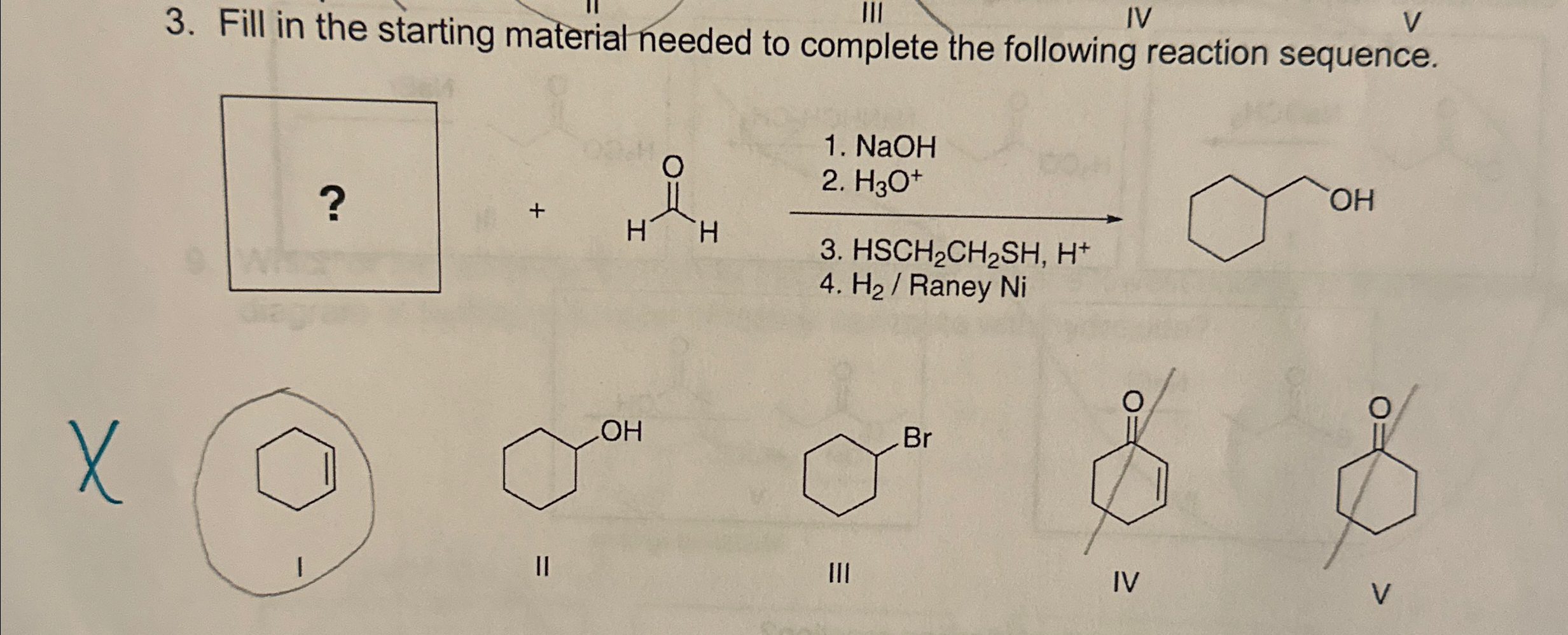 Solved Fill in the starting material heeded to complete the | Chegg.com