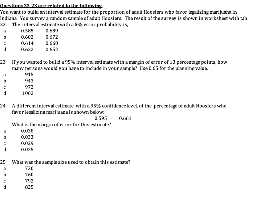 Solved Questions 22-23 ﻿are related to the followingYou want | Chegg.com