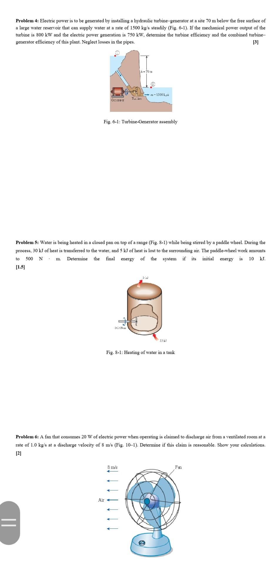 Solved Problem 4: Electric power is to be generated by | Chegg.com