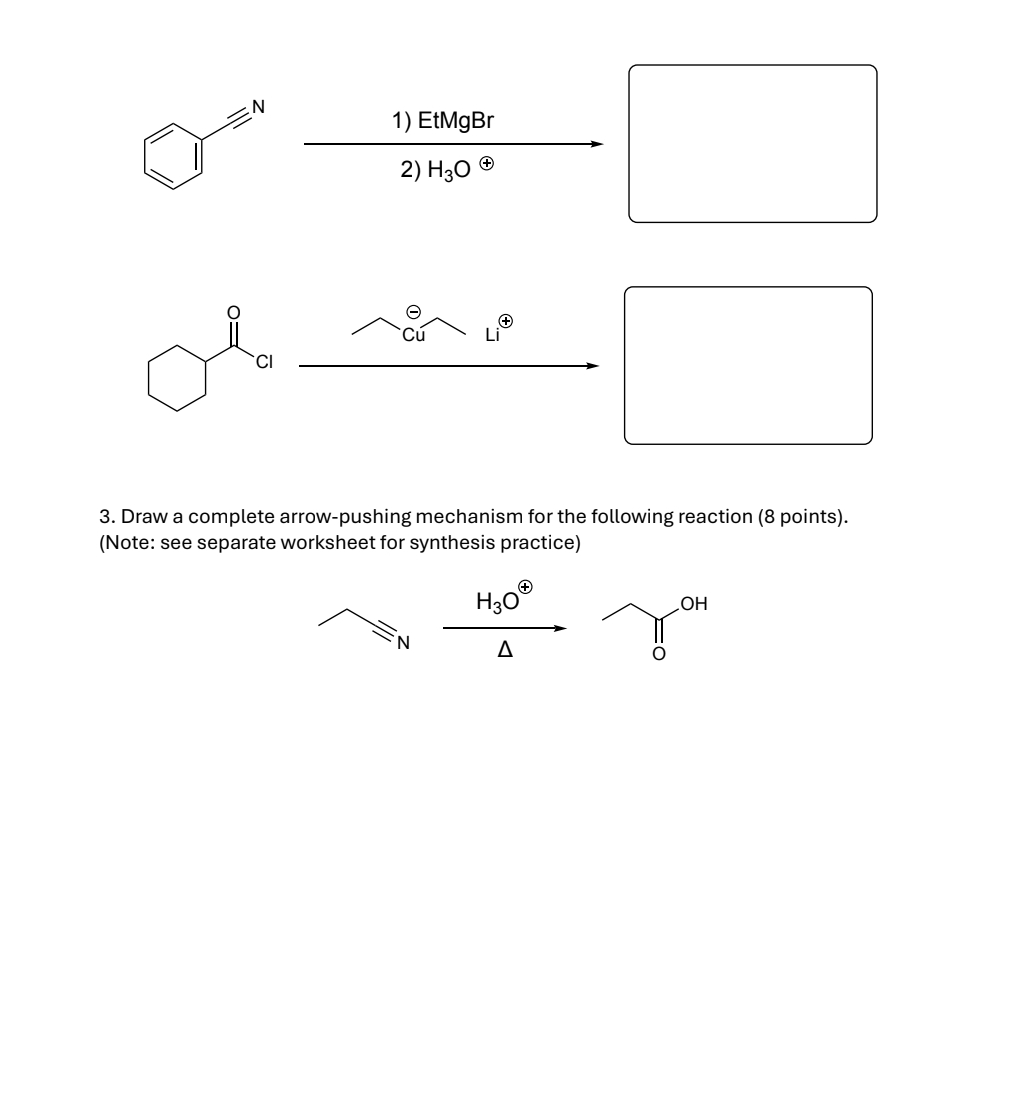 Solved Draw a complete arrow-pushing mechanism for the | Chegg.com