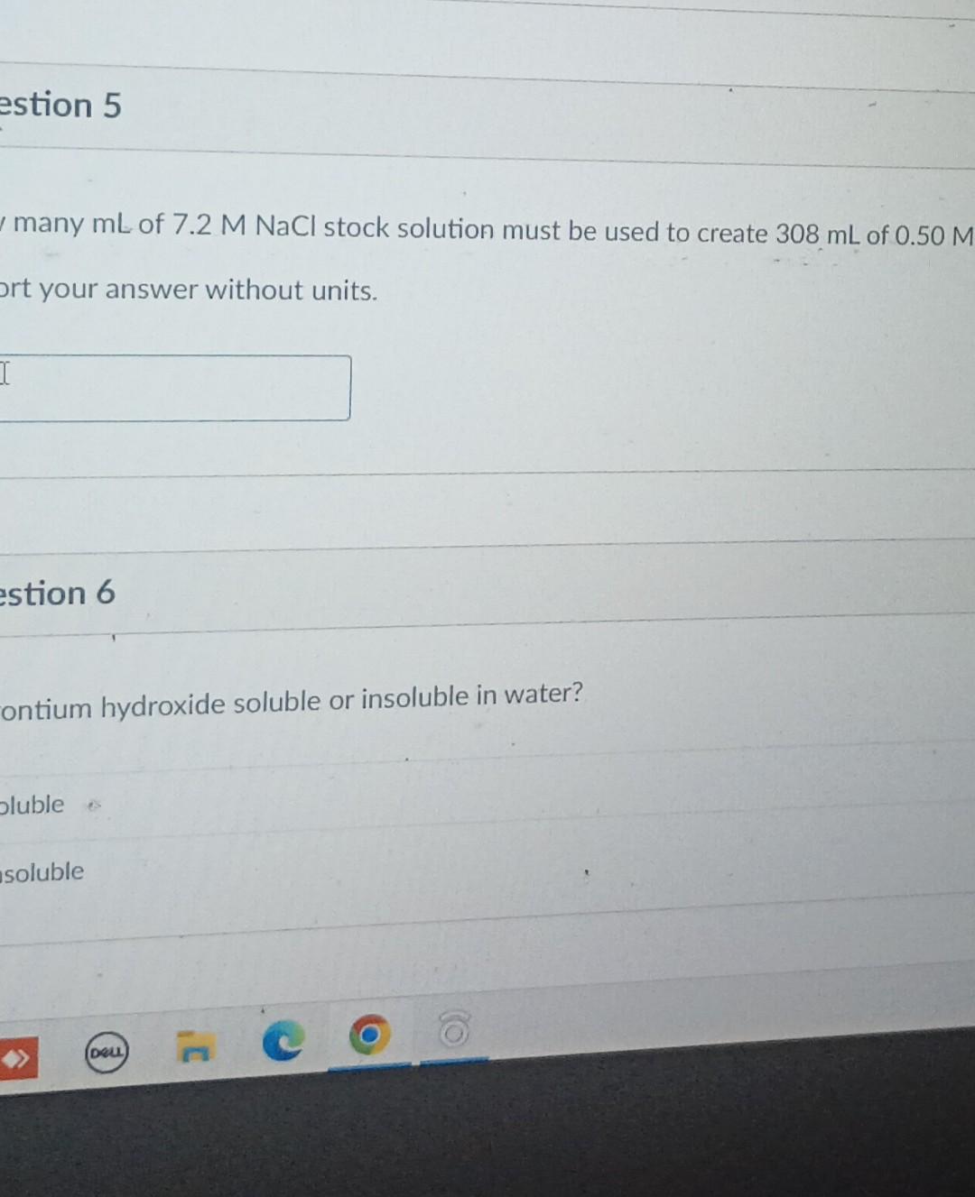 Solved many mL of 7.2MNaCl stock solution must be used to | Chegg.com