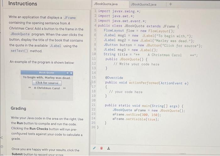 Solved Instructions Write an application that displays a | Chegg.com